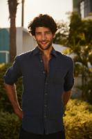 China Linen Dark Blue Men Shirt Garment Dyed Loose Long Sleeves for sale