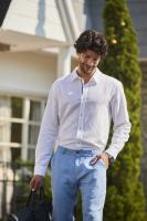 China 4 Seasons Cotton Men's Casual Linen Shirts Lightweight Long Sleeve for sale