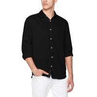 China 4 Seasons Cotton Mens Casual Linen Shirts Lightweight Long Sleeve for sale
