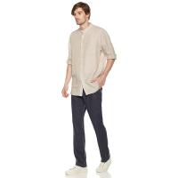 China Multicolor Mens Lightweight Summer Linen Trousers Breathable Straight Leg Dress Pants for sale