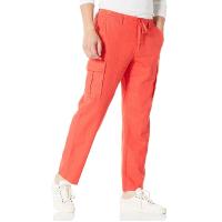 China Washable Drawstring Closure Pants 44% Linen 56% Cotton Cropped Cargo Trousers Mens for sale