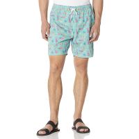 China Quick Dry Polyester Men'S 7 Inch Inseam Swim Shorts Trunks With Pockets for sale