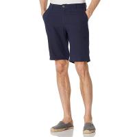 China Easy Care Breathable 48% Linen Black Viscose Shorts Men'S Flat Front Shorts for sale