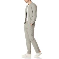 China Comfort Yarn Dyed Cotton Linen Blend Trousers Mens Lightweight Trousers Breathable for sale
