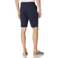 China Viscose Blend Mens Linen Shorts Flat Front Breathable Easy Care Solid Black for sale