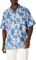 China Vintage 45% Viscose Hawaiian Mens Casual Short Sleeve Shirts Button Up Relaxed Fit for sale