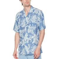 China Vintage 45% Viscose Hawaiian Mens Casual Short Sleeve Shirts Button Up Relaxed Fit for sale