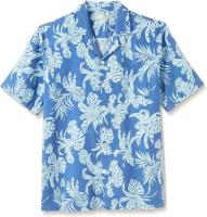 China Vintage 45% Viscose Hawaiian Mens Casual Short Sleeve Shirts Button Up Relaxed Fit for sale