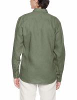 China 100% Linen Men'S Long Sleeve Woven Shirt Fall summer button down shirts for sale