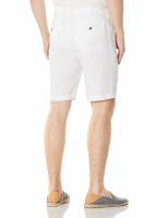China 100% Linen Low Waist Straight Leg Mens Shorts Zipper Fly Customized for sale