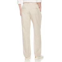 China Cotton Blend Mens Casual Linen Pants Lightweight Relaxed Fit With Drawstring for sale