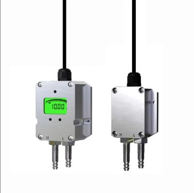 China Micro Intelligent Dry Gas Pressure Transmitter , Digital Air Wind Differential Pressure Sensor With 4-20ma /0-5v /0-10v for sale