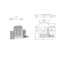 China Full Bridge Mini Load Cell For Weighing Scale Aluminum Alloy Construction Super Low Profile Adult Medical Scales for sale