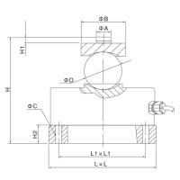 China Standard Weight Sensor Square Base Installation Donut Spoke Load Cell 10 Ton for sale
