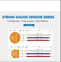 China Ruijia 5mm Strain Gauge Sensor 120Ω Resistance High Precision Stress Testing Instrument -30°C to +80°C Range for sale