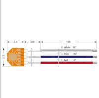 China GCF120-1CB Three-Axis Strain Gauge Sensor 120Ω Resistance φ5mm Size for PCB Deformation Measurement for sale