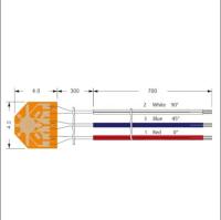 China GCF120-1CB Three-Axis Strain Gauge Sensor 4x4mm with 120Ω Resistance for Metal and PCB Stress Measurement for sale