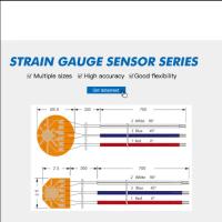 China Ruijia Phenolic Resin Strain Gauge 2.3×1.4mm with 120Ω Resistance and 2% Strain Limit for Load Cell Sensors for sale
