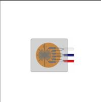 China Ruijia 21×18mm Three-Axis 45° Stacked Planar Rosette Strain Gauge 120Ω Resistance for Precision Stress Testing for sale