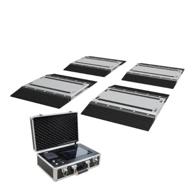 China Ruijia 10-20Ton Wireless Digital Portable Axle Vehicle Weighing Truck Scale with 0.1%-0.3% Accuracy and 30m Transmission Range for sale