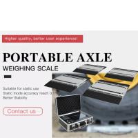 China Ruijia 10-20Ton Wireless Digital Portable Axle Vehicle Weighing Truck Scale with 0.1%-0.3% Accuracy and 30m Transmission Range for sale