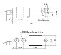 China 1000Kg Double Ended Shear Beam Load Cell with 3 Ton Capacity and IP67 Protection for Industrial Weighing Systems for sale