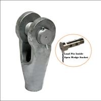 China spelter socket With Load Pin Inside Open Wedge Socket for Spelter Socket for sale