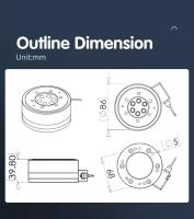 China Stainless Steel Multidimensional Transducer Multi Axis Transducer 6 Force Torque Sensor For Industry Robot for sale