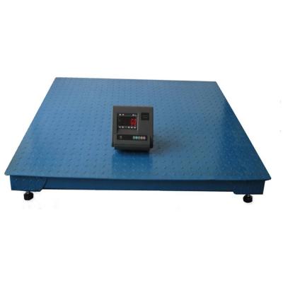 China Ruijia 1x1m 2000kg Industrial Floor Scale with Digital Weighing Indicator - Customizable Platform Sizes 1T-3T Capacity for sale