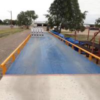 China RUIJIA 150 Ton Industrial Truck Scale with 110V/220V Voltage and 3x20m Platform Dimensions for sale