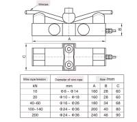 China RJ-1 Batching Scale Load Cell Transducer Wire Rope Tension Weight Sensor for sale