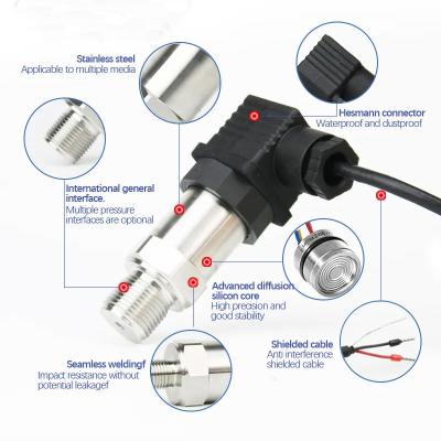 China Wholesale Low Pressure Sensor 420ma Medical Pressure Sensor Gas Pressure Sensor for sale