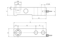 China 4.4t Shear Beam Load Cell with CE Certificate and Resistance Strain-Gage Technology for Performance in Various Environment for sale