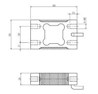 China China Manufacturer 100Kg 200Kg Weight Sensor Single Point Cells Aluminum Weighing Scales Load Cell For Scale Low Profile for sale