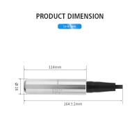 China Rujia 4-20ma Submersible Liquid Level Sensor Indicator Transmitter Hydrostatic Water Level Sensors For Sewage Water Treatment for sale