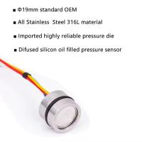 China Ruijia Manufacturer Temperature and Pressure Sensor Flush Diaphragm Mini I2C 1.5mA Difused Silicon Filled Pressure Sensor for sale
