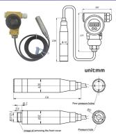 China 304 Stainless Steel 4-20mA LCD Level Gauge with 0-5m Range and 12-36V DC Power Supply for sale
