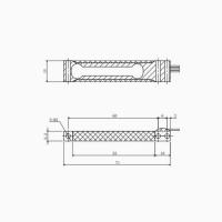 China 100g/200g Parallel Beam Weighing Sensor Aluminium Alloy Single Point Load Cell for sale