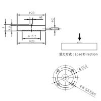 China High Precision Micro Load Cell 50-1000N Stainless Steel Micro Load Cell 50 100 200 500 1000N for sale