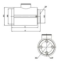 China Compression Load Cell, Column type, 15 ton/30 ton/50 ton to 200 ton for sale