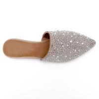 China Summer Chic Ladies Flat Sandals With Rubber Sole Material OEM for sale