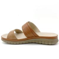 China Stylish Open Toe Flat Sandals Rubber Sole Material For Ladies for sale