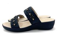 China Comfort Ladies Summer Slip On Sandals With Flat Heel Sewing Sole for sale