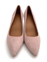 China Slip On Womens Pump Heels Leather Material With Stiletto Heel for sale