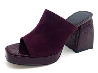 China Elegant High Heel Women Mule Heels Medium Width Open Toe Style for sale