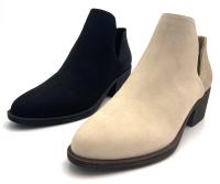 China Rubber Outsole Women Shoe Boots In Nude With Pull On Closure for sale