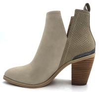 China Casual Womens Boot Shoes , Ladies Stiletto Boots With Leather Upper Material for sale