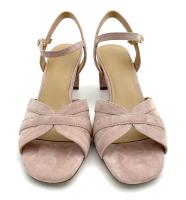 China Open Toe Womens High Heel Sandals Buckle Closure Type With Rhinestones Decoration for sale