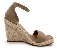 China Canvas Lace Up Espadrille Wedges Unisex With Solid Pattern Cotton Lining for sale