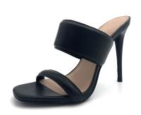 China Slick Looking Easy Slip-On Square-Toe Sandals With Cushioned Straps for sale